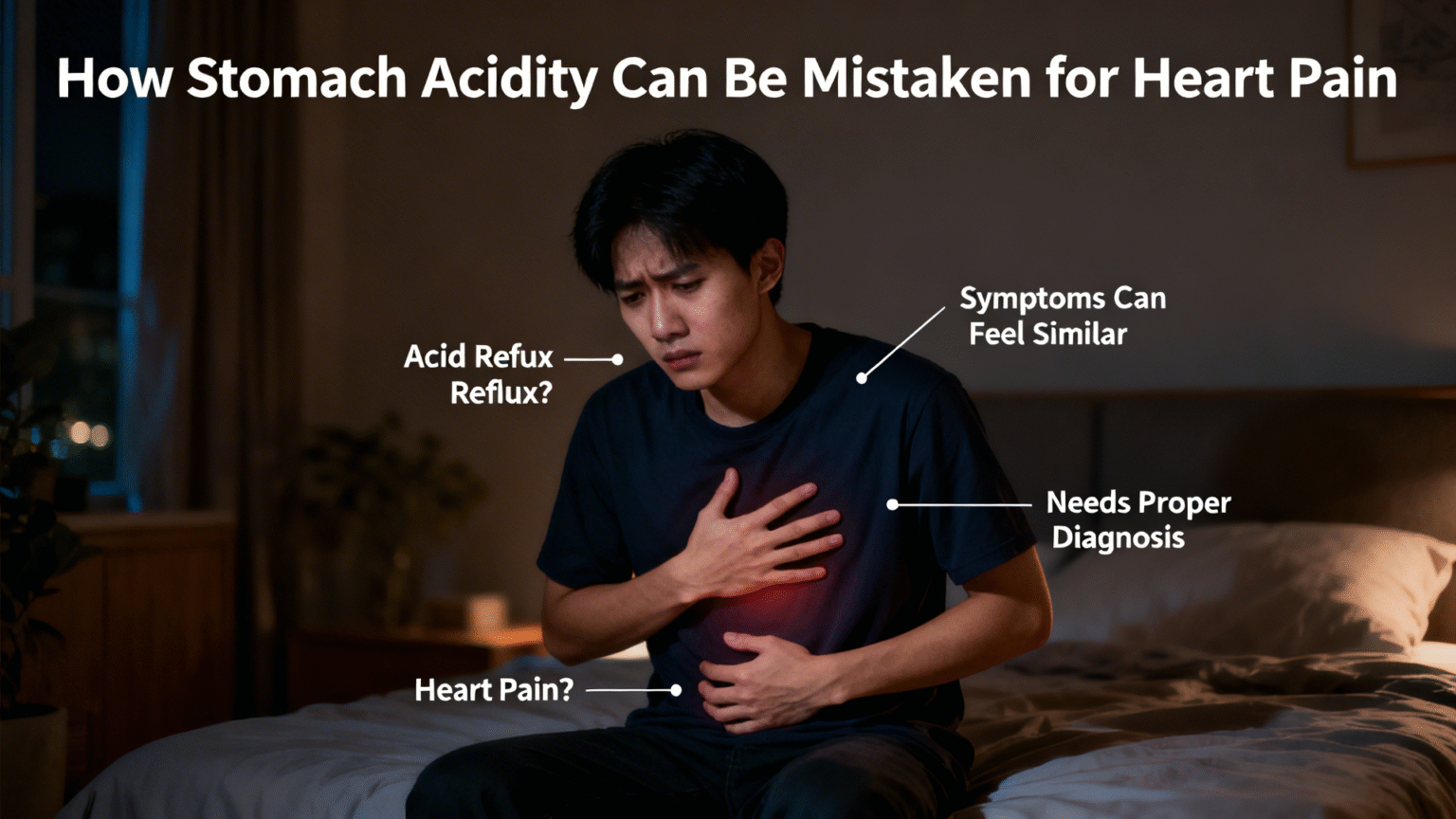 How Stomach Acidity Can Sometimes Be Mistaken for Heart Pain