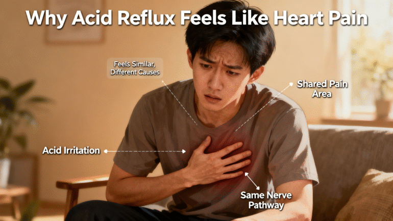 How Stomach Acidity Can Sometimes Be Mistaken for Heart Pain
